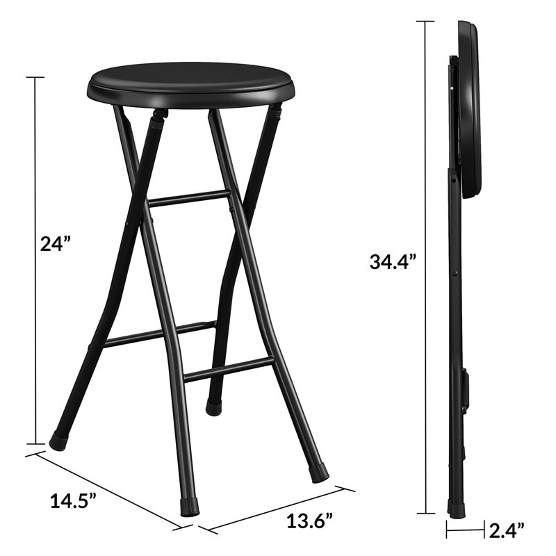 COSCO 24" Vinyl Padded Folding Stool & Reviews | Wayfair